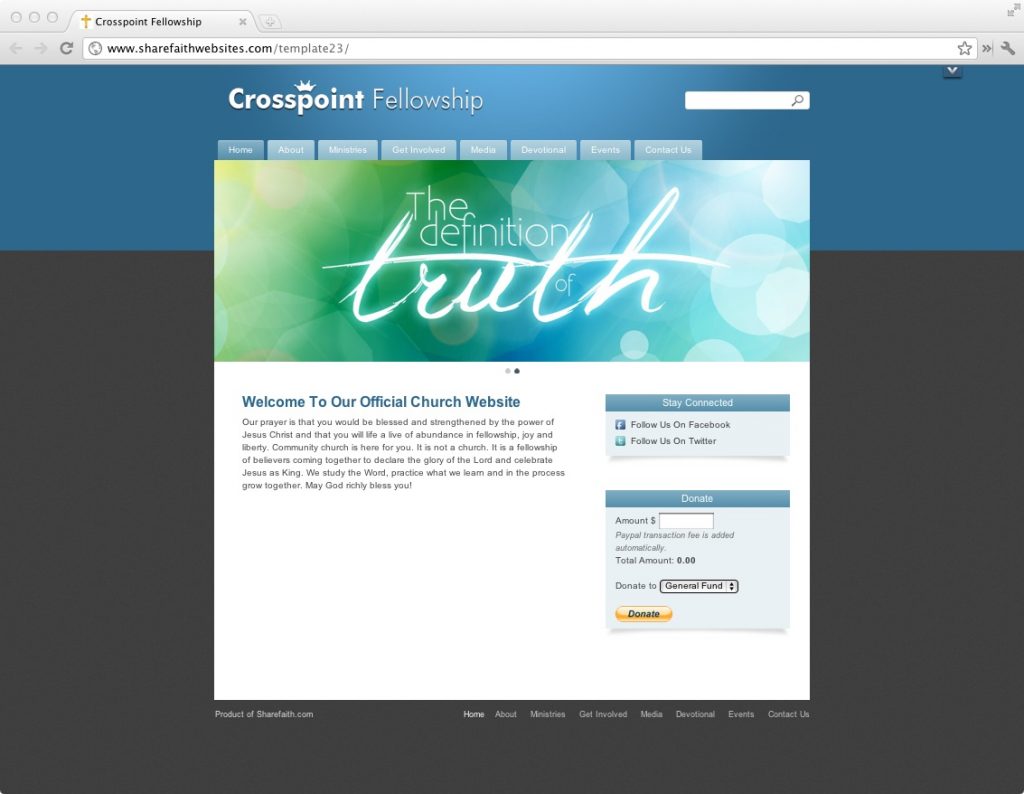 New Church Website Templates Released - Sharefaith Magazine