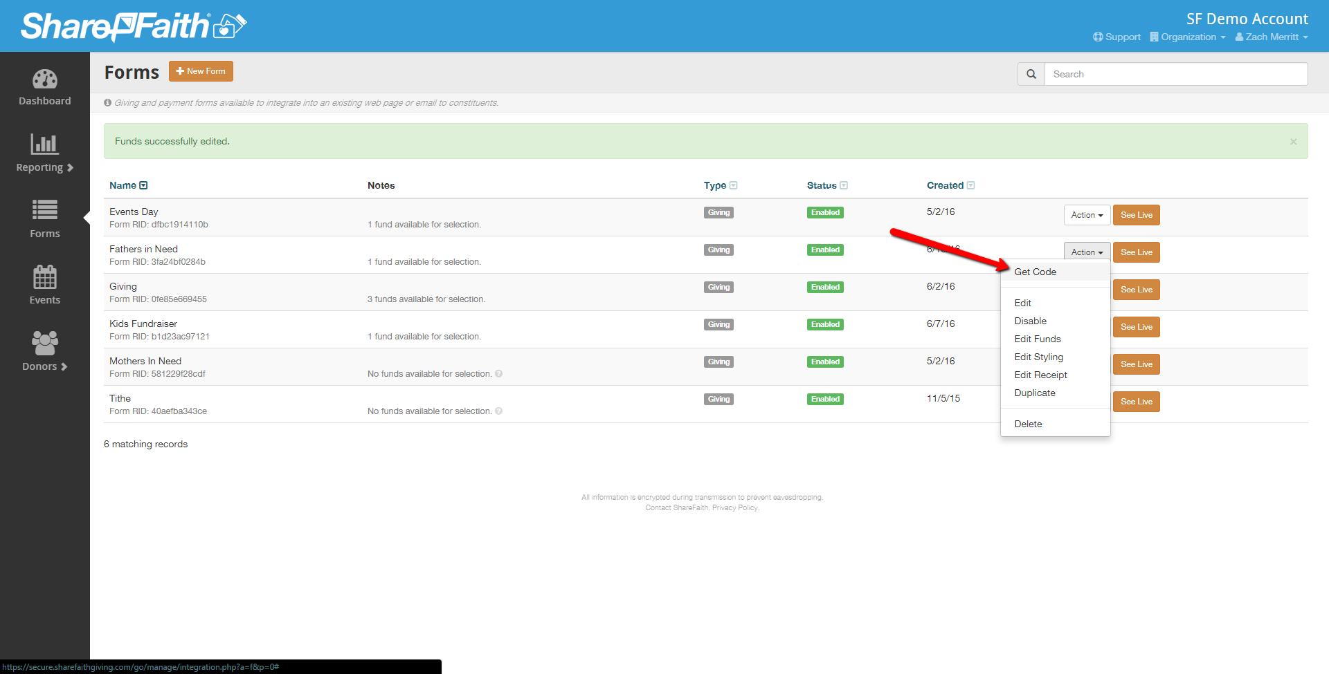 Easily Setup An Online Giving Form With Sharefaith Giving - Sharefaith ...