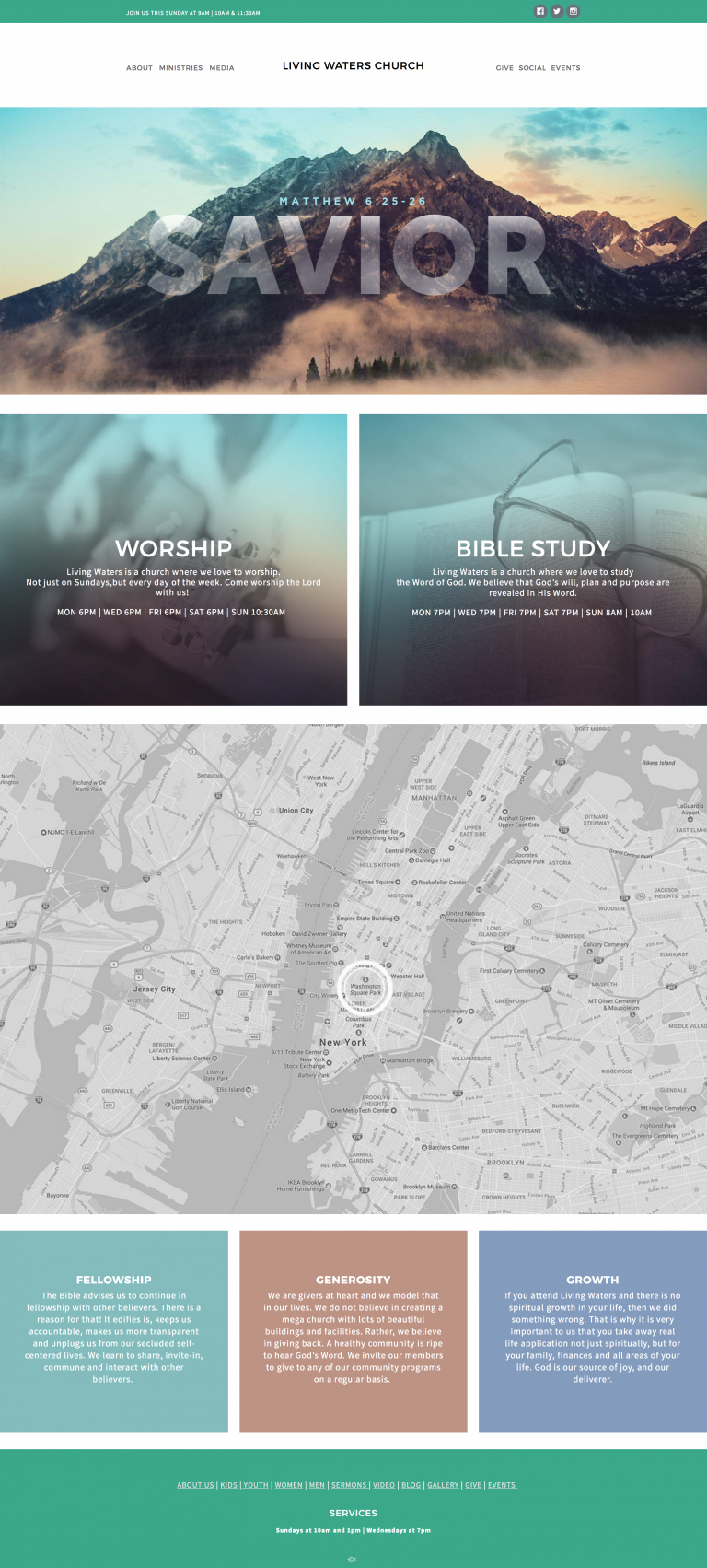 NEW! Living Waters Website Template! - Sharefaith Magazine
