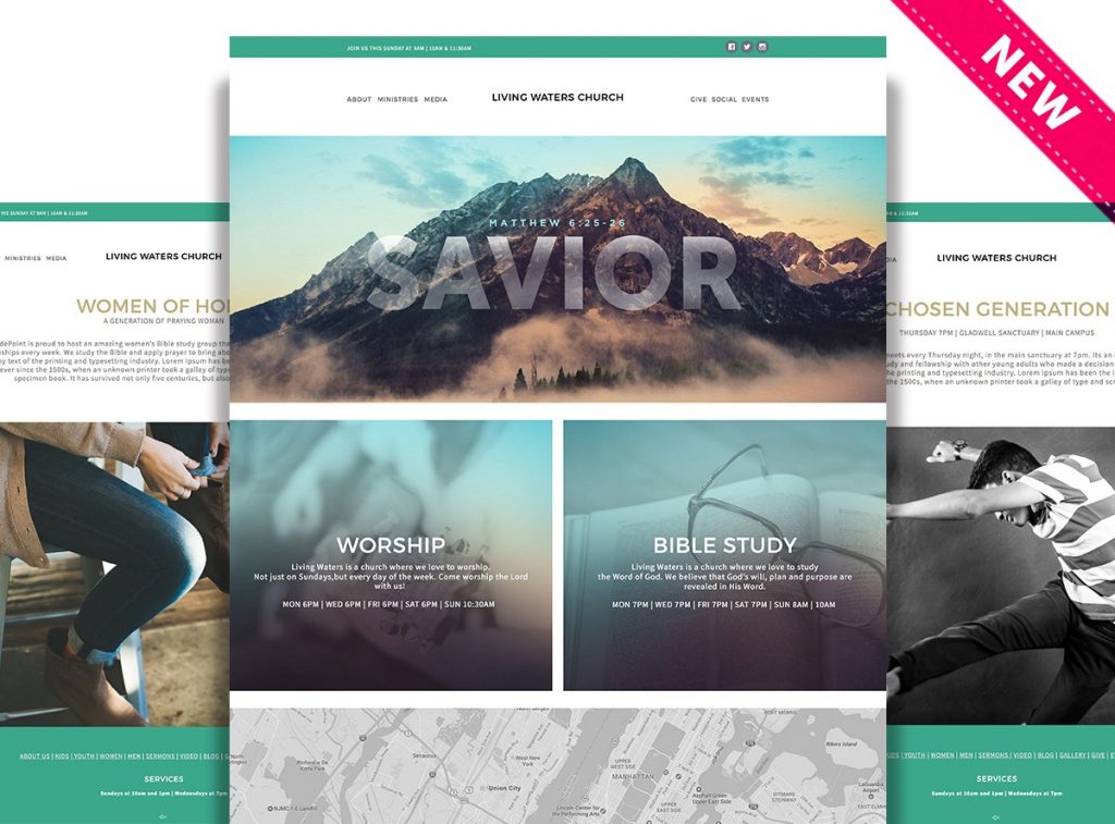 NEW! Living Waters Website Template! - Sharefaith Magazine