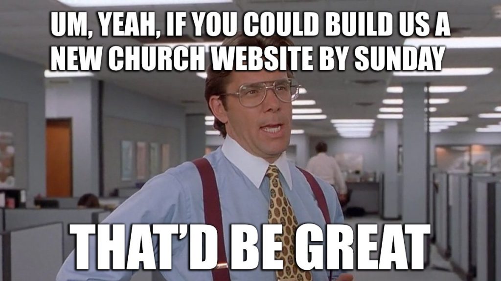 Top Church Website Struggles All Churches Face - Meme Edition