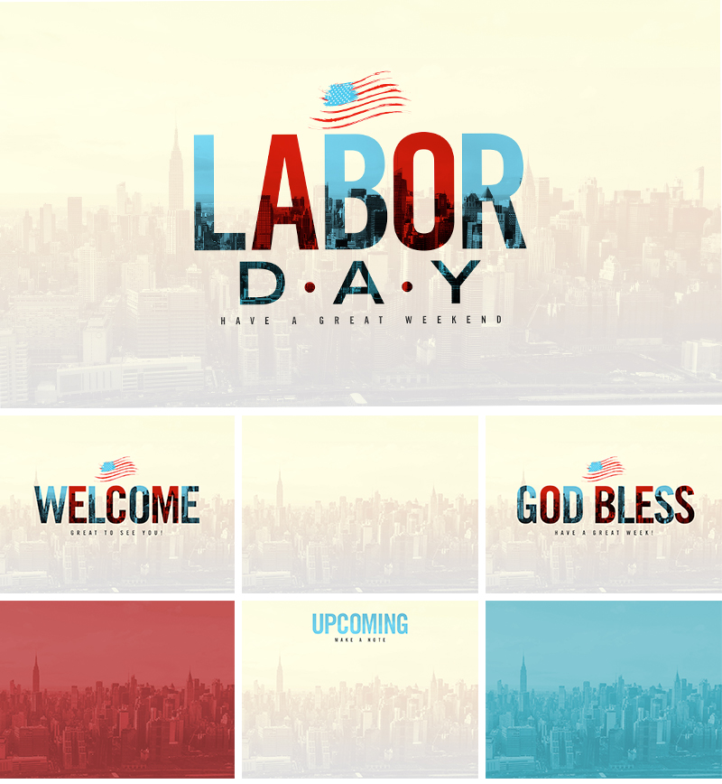 NEW Labor Day Graphics & Media Bundle For Church